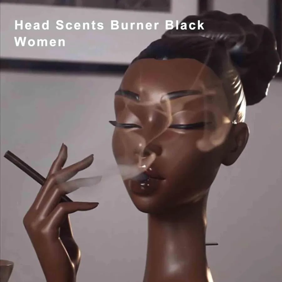Head Incense Burner Black Woman – sususummer.com