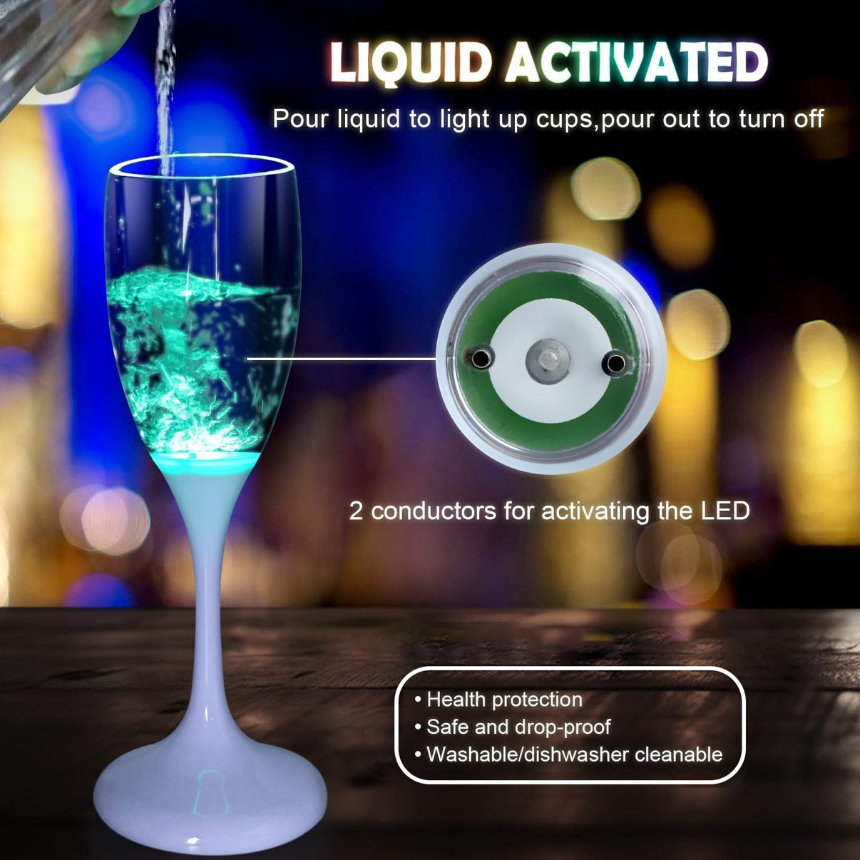 LED Light Up Cups Wine Champagne Glass – sususummer.com