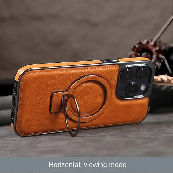 Luxury Leather Invisible Stand iPhone Case – sususummer.com