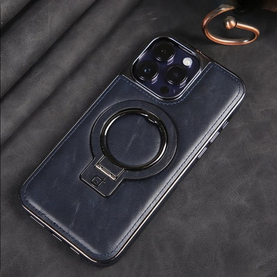 Luxury Leather Invisible Stand iPhone Case – sususummer.com