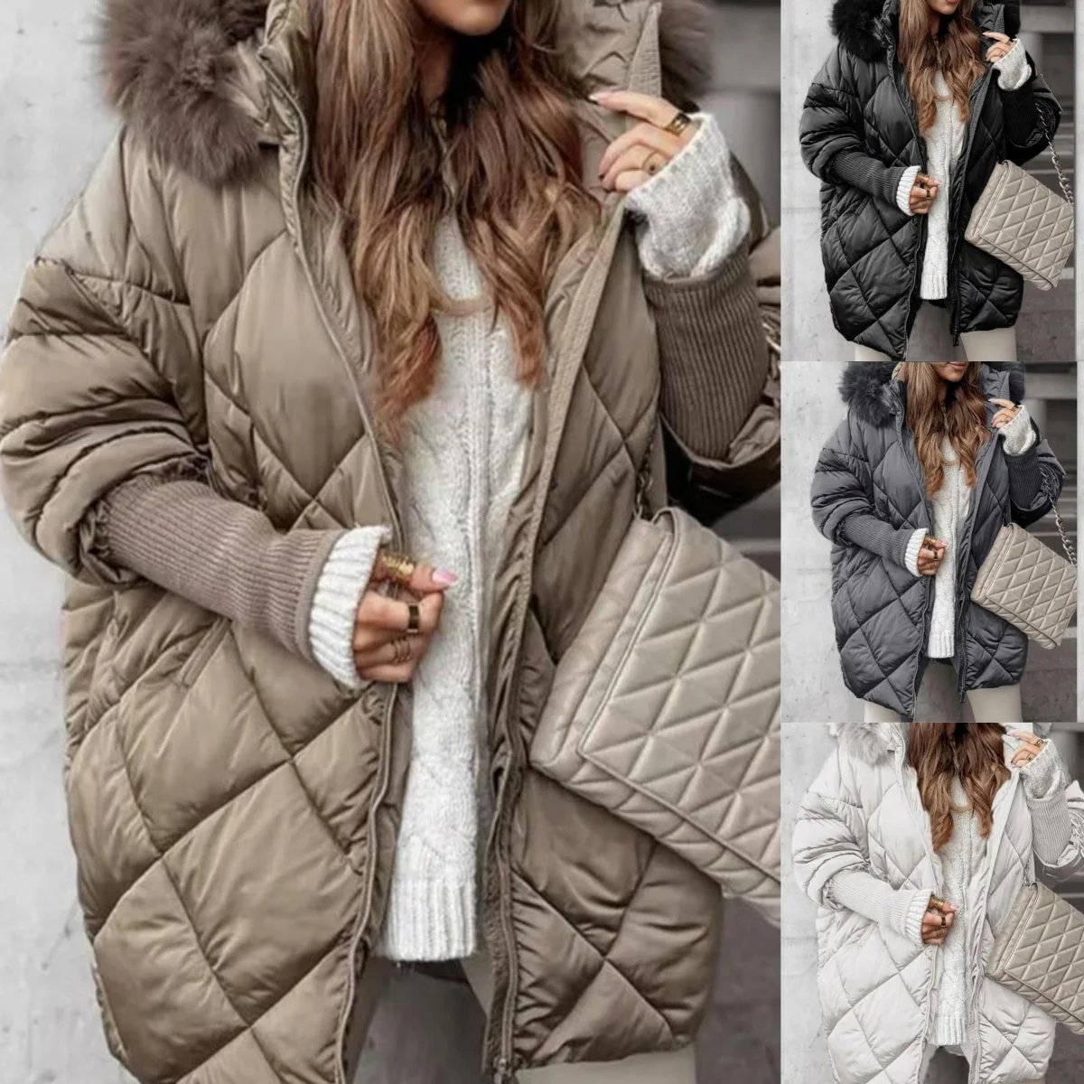 Women’s Fashion Mid-length Parka – sususummer.com