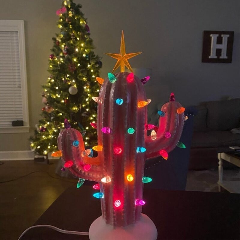 Vintage Christmas Luminous Cactus – sususummer.com