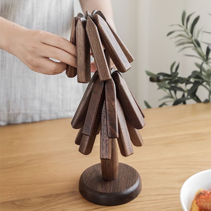 Black Walnut Wood Table Mat – sususummer.com