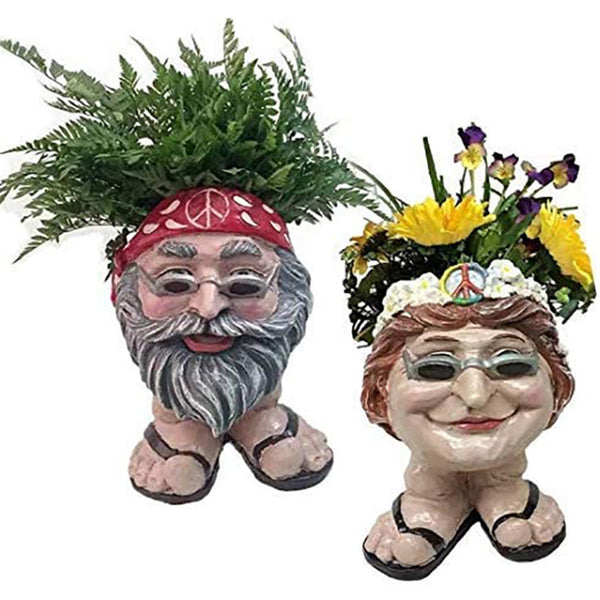(Gardening Upgrades)MUGGLY'S THE FACE STATUE PLANTER – sususummer.com