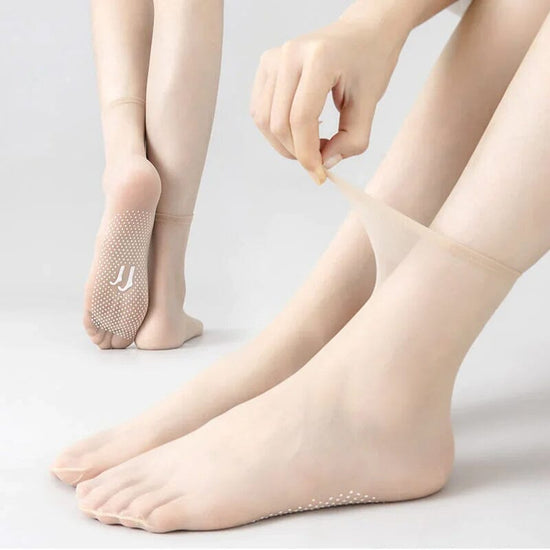 Invisible, Slip-resistant Crystal Silk Socks – sususummer.com