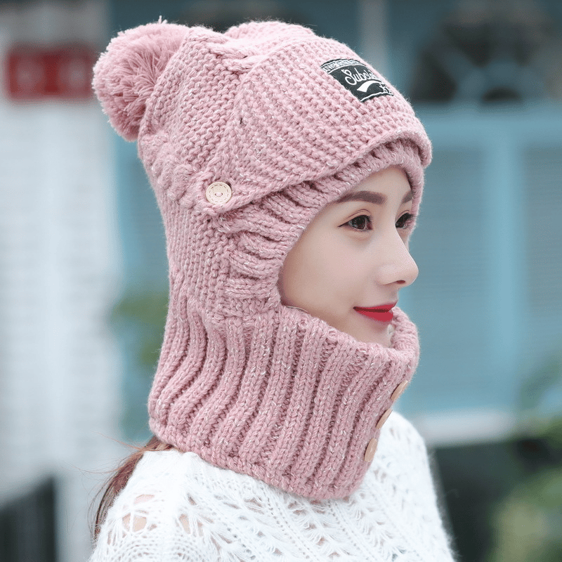 2 in 1 Mask Scarf Knitted Hat – sususummer.com