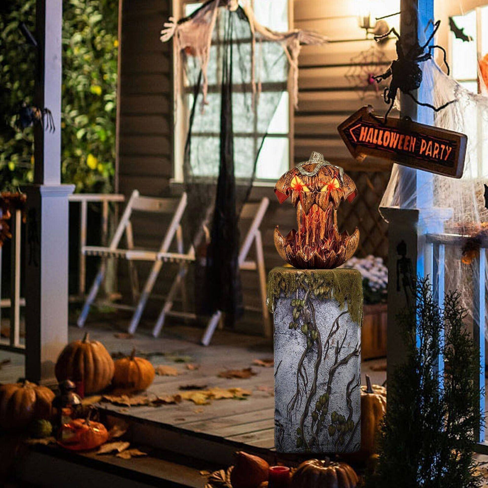 Halloween Scary Pumpkin With Lights – sususummer.com
