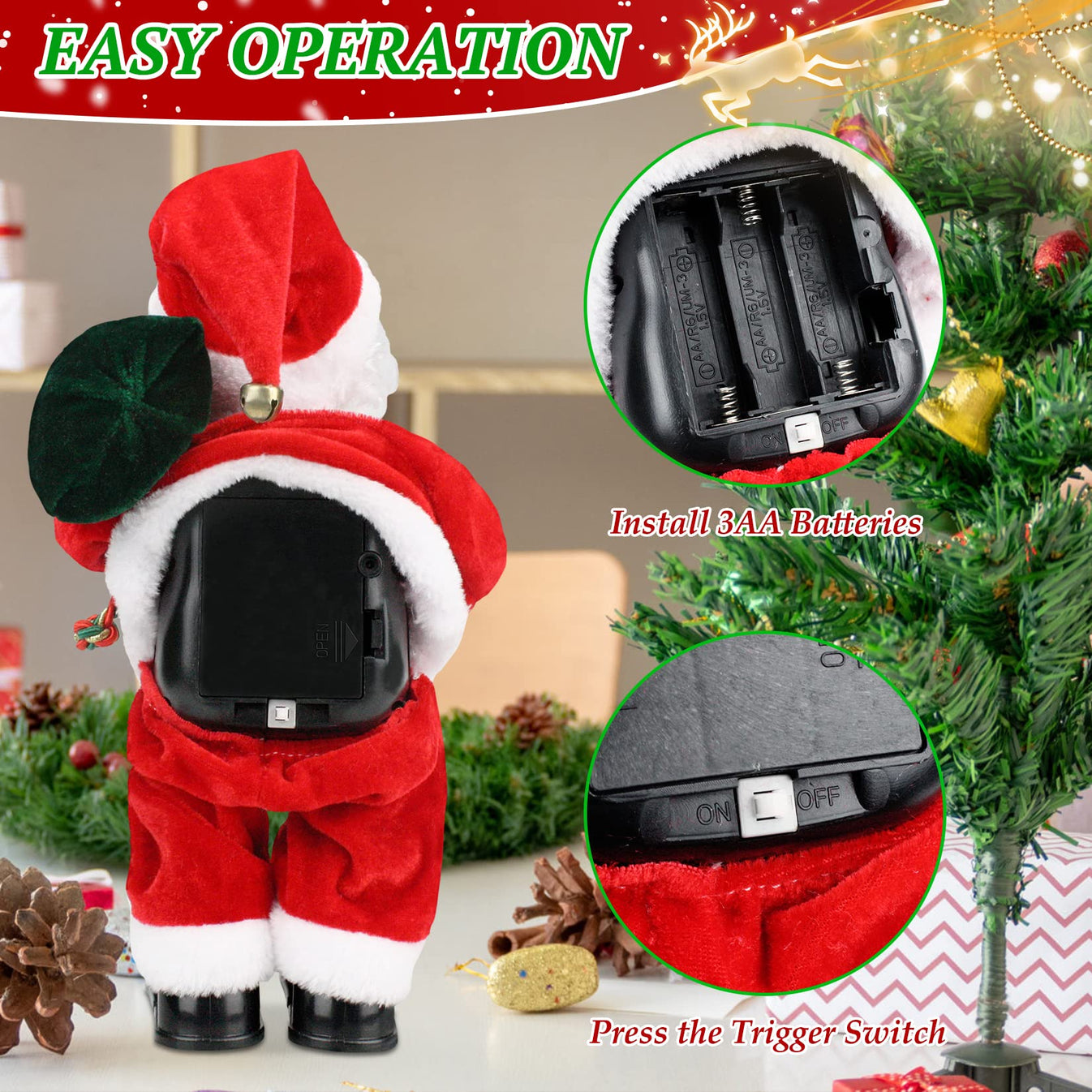 Electric Dancing Music Santa Claus – sususummer.com