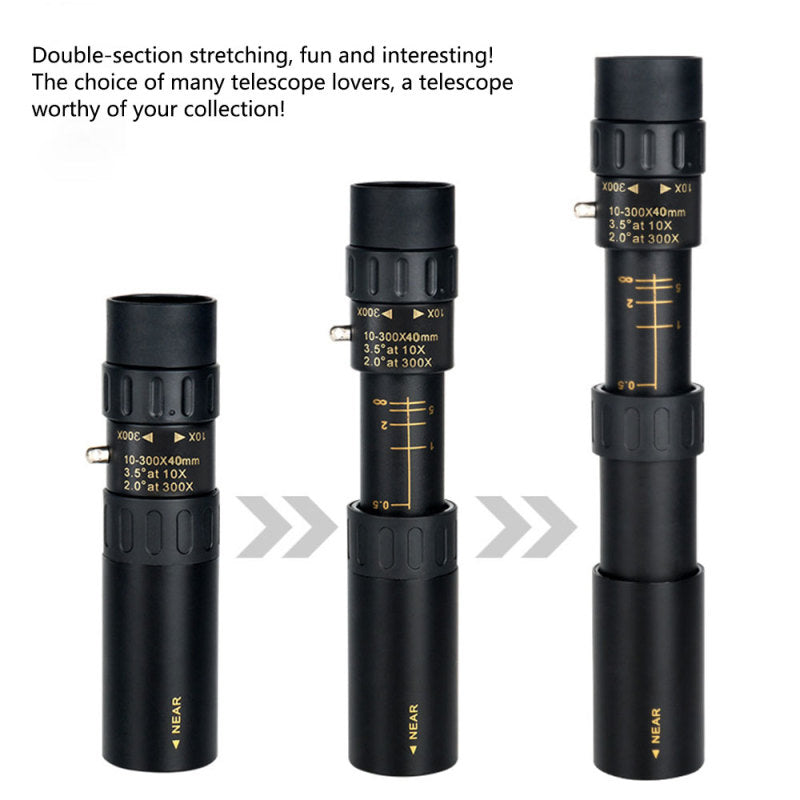 4K 10-300X40mm Super Telephoto Zoom Monocular Telescope – sususummer.com