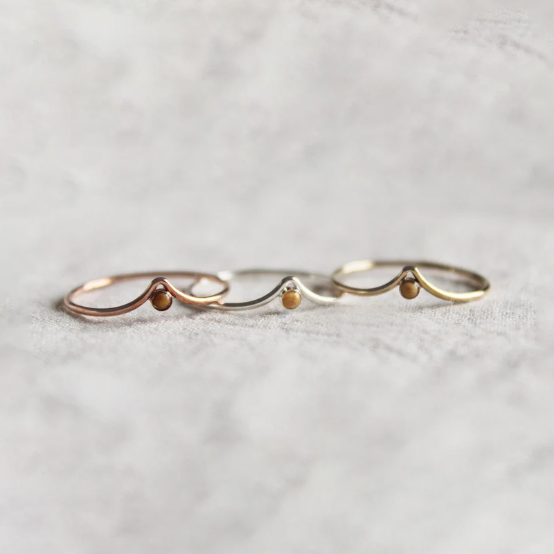Dainty Mustard Seed Ring 925 Sterling Silver Faith Jewelry Move Mounta ...