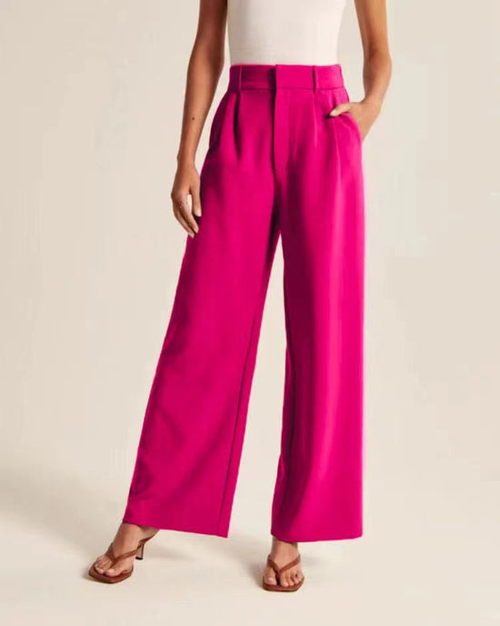 Lightweight Tailored Wide Leg Pants – sususummer.com