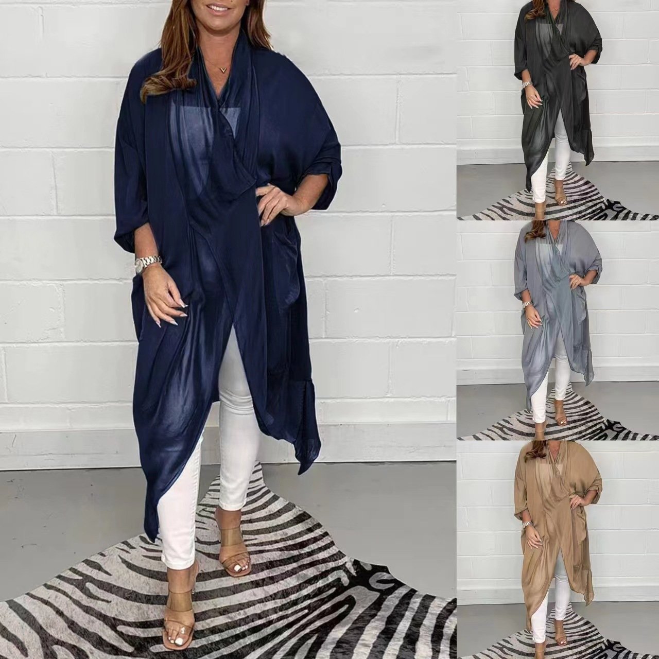 Sale 50% OFF-Silky Loose V-neck Top – sususummer.com