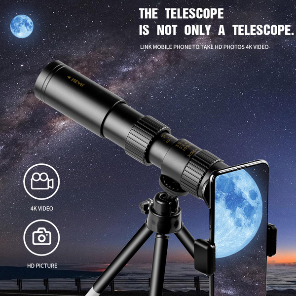 4K 10-300X40mm Super Telephoto Zoom Monocular Telescope – sususummer.com