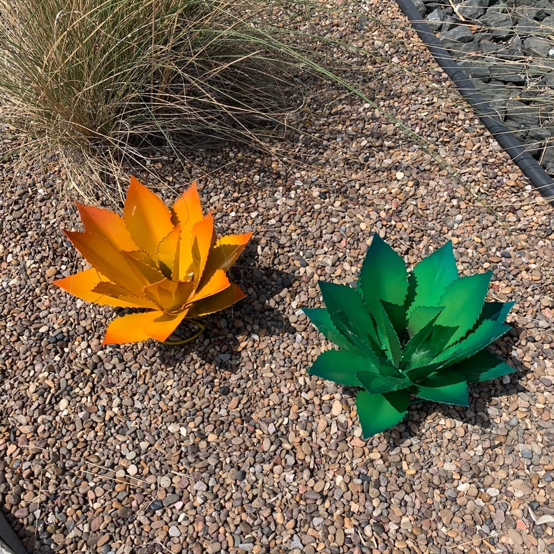 Decorative Metal Plant Agave-Garden Art – sususummer.com
