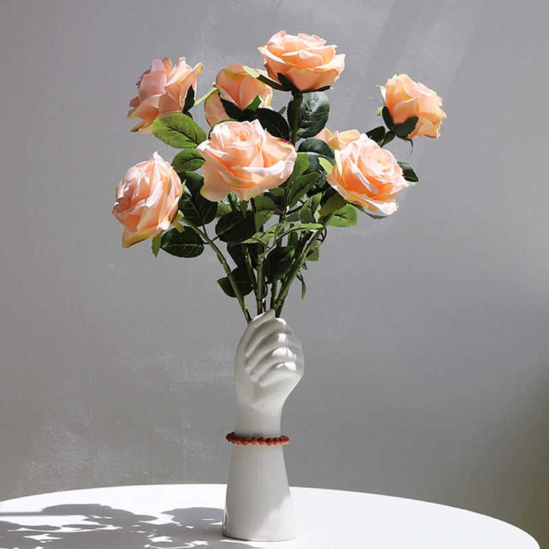 Ceramics Vase Modern Creative Hand Vase Flowers Home Decor Gifts – sususummer.com