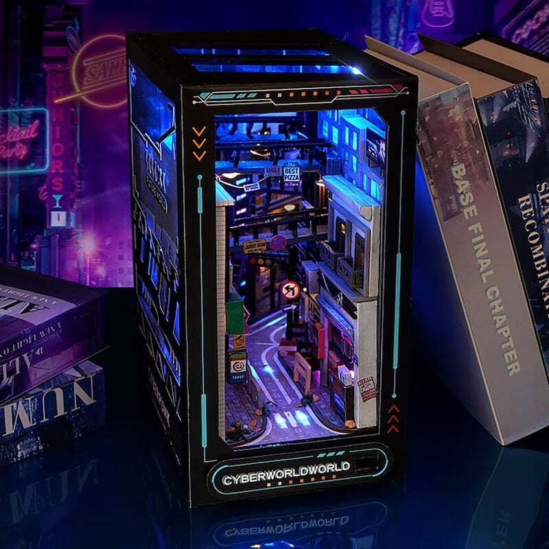 Cyberpunk Futuristic Alleyway Booknook – sususummer.com