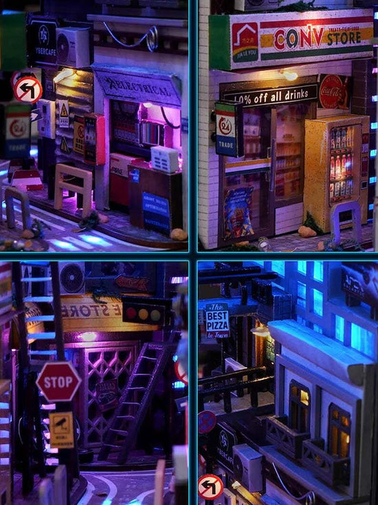Cyberpunk Futuristic Alleyway Booknook – sususummer.com
