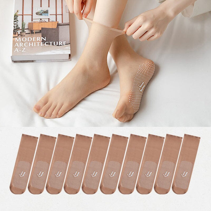 Invisible, Slip-resistant Crystal Silk Socks – sususummer.com
